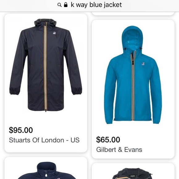 K-Way | Jackets & Coats | Rare Blue Reversible K Way Jacket 5 | Poshmark